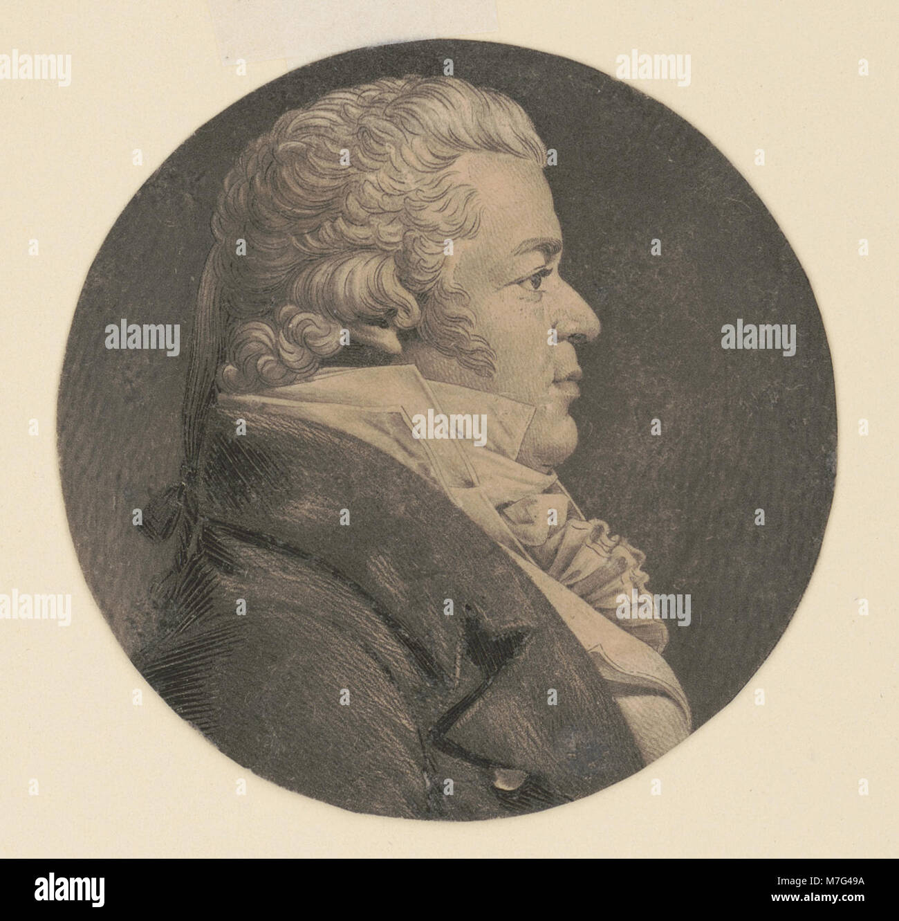 A head-and-shoulders portrait of Peter Carr, showing his right profile ...