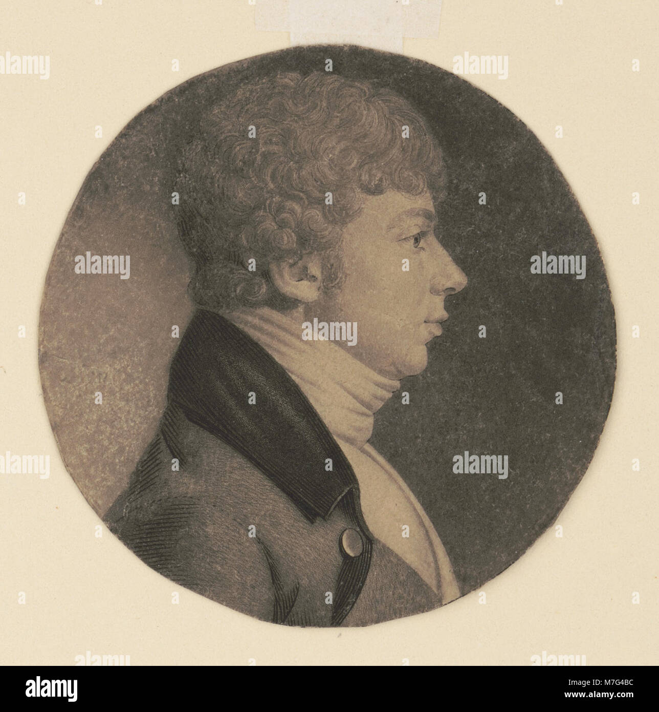 A head-and-shoulders portrait of Nicholas Gouin Dufief, an early 19th ...