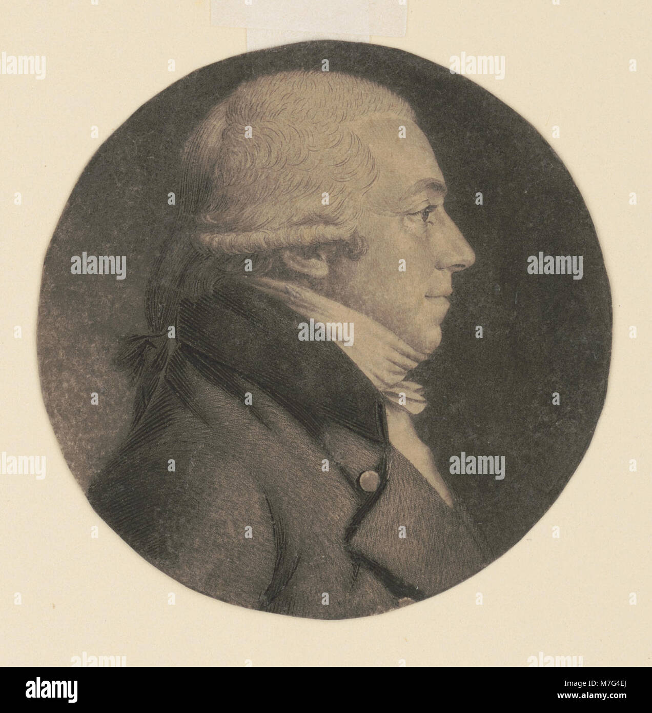 Francis Breuil is shown in this right profile portrait. Breuil was a ...