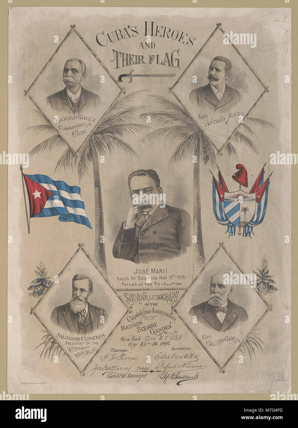 A photograph honoring Cuba's heroes and their flag, reflecting the ...