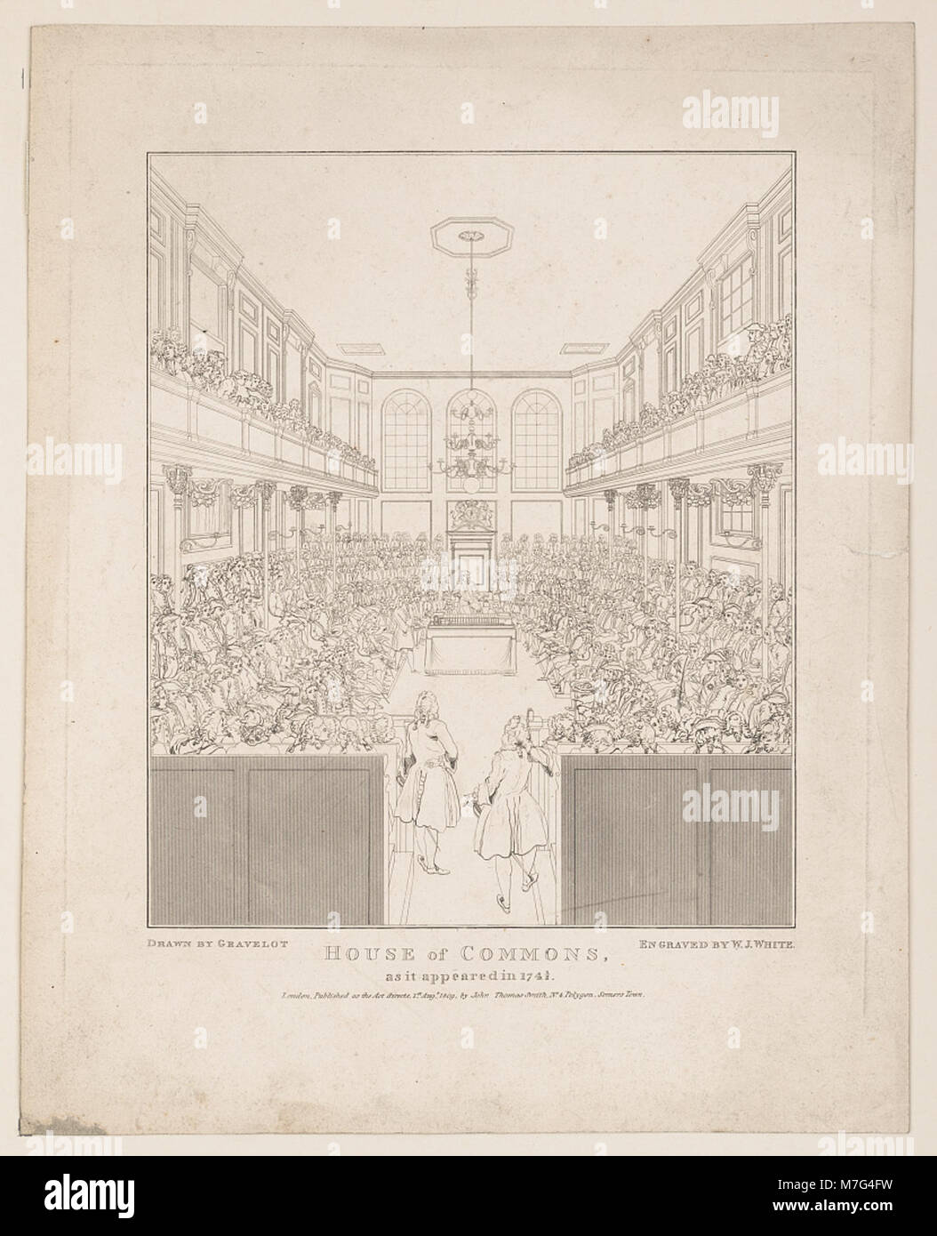 Depiction of the House of Commons in Britain as it appeared in 1741-2 ...