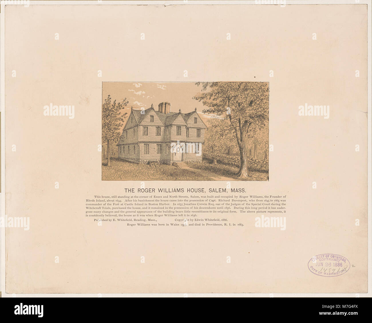 The Roger Williams House in Salem, Massachusetts, reflects early ...