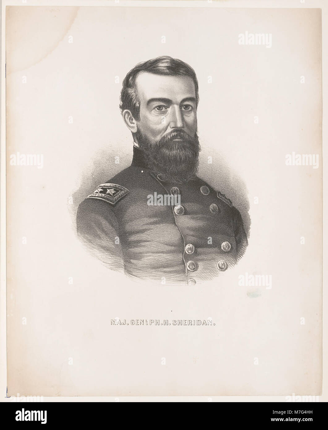 Major General Philip Henry Sheridan, a prominent U.S. Army officer ...
