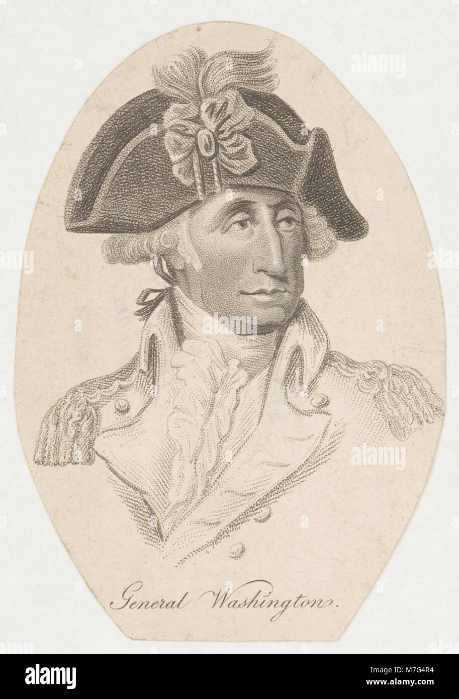 A portrait of General George Washington, the first president of the ...
