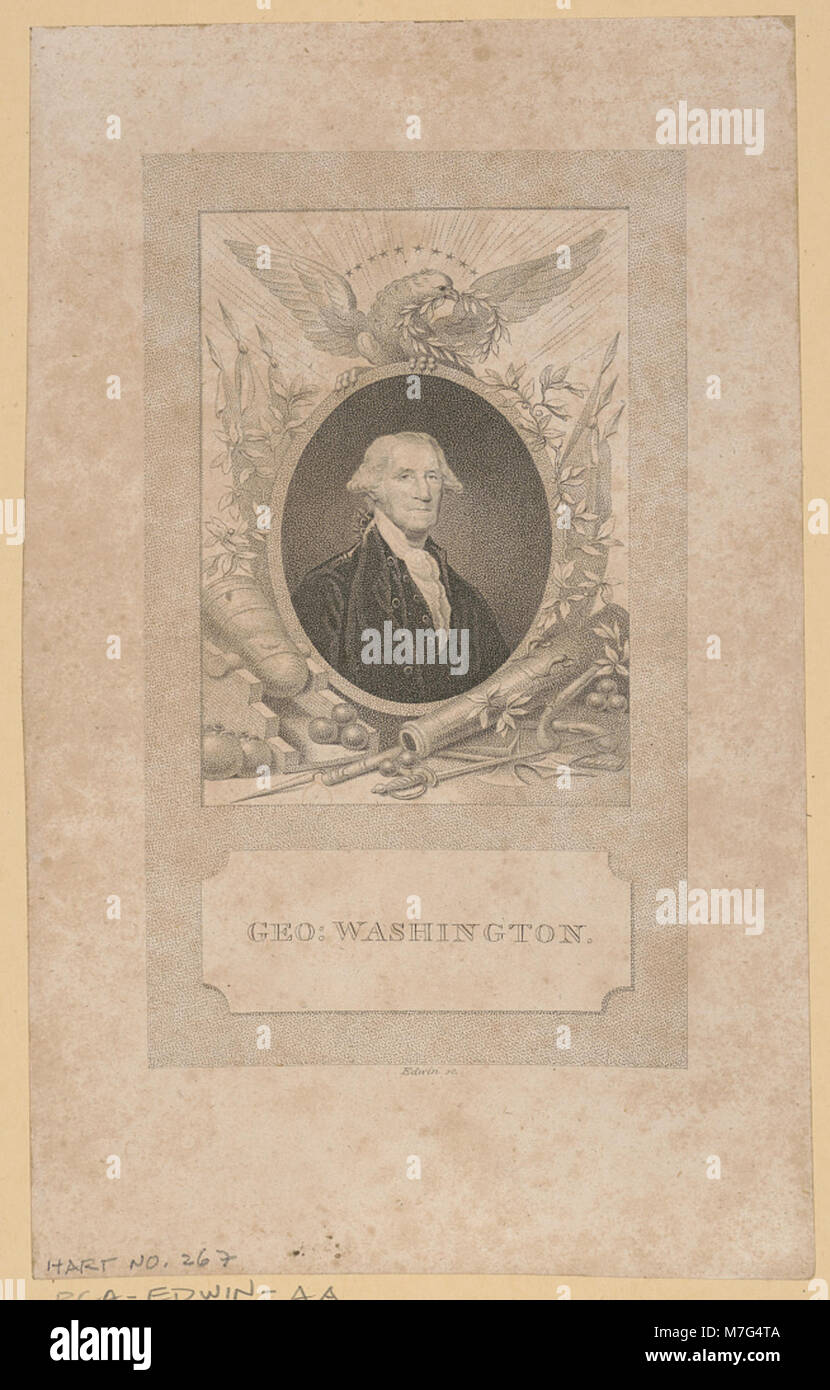 A portrait of George Washington, the first President of the United ...
