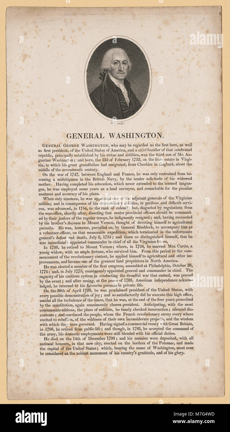 A historical image of General George Washington, one of the key figures ...