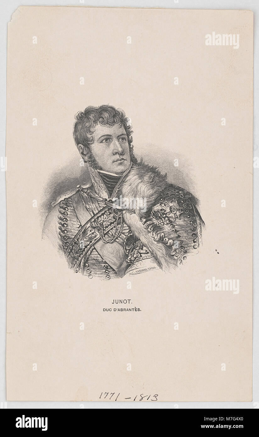 A portrait of Junot, Duke of Abrantes, a French military leader known ...