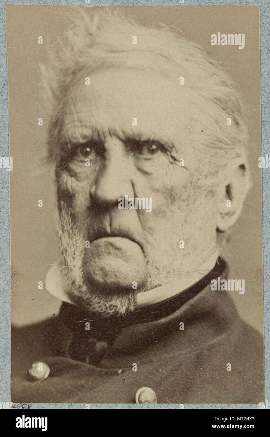 Portrait of General Winfield Scott, an important military figure in U.S. history Stock Photo - Alamy