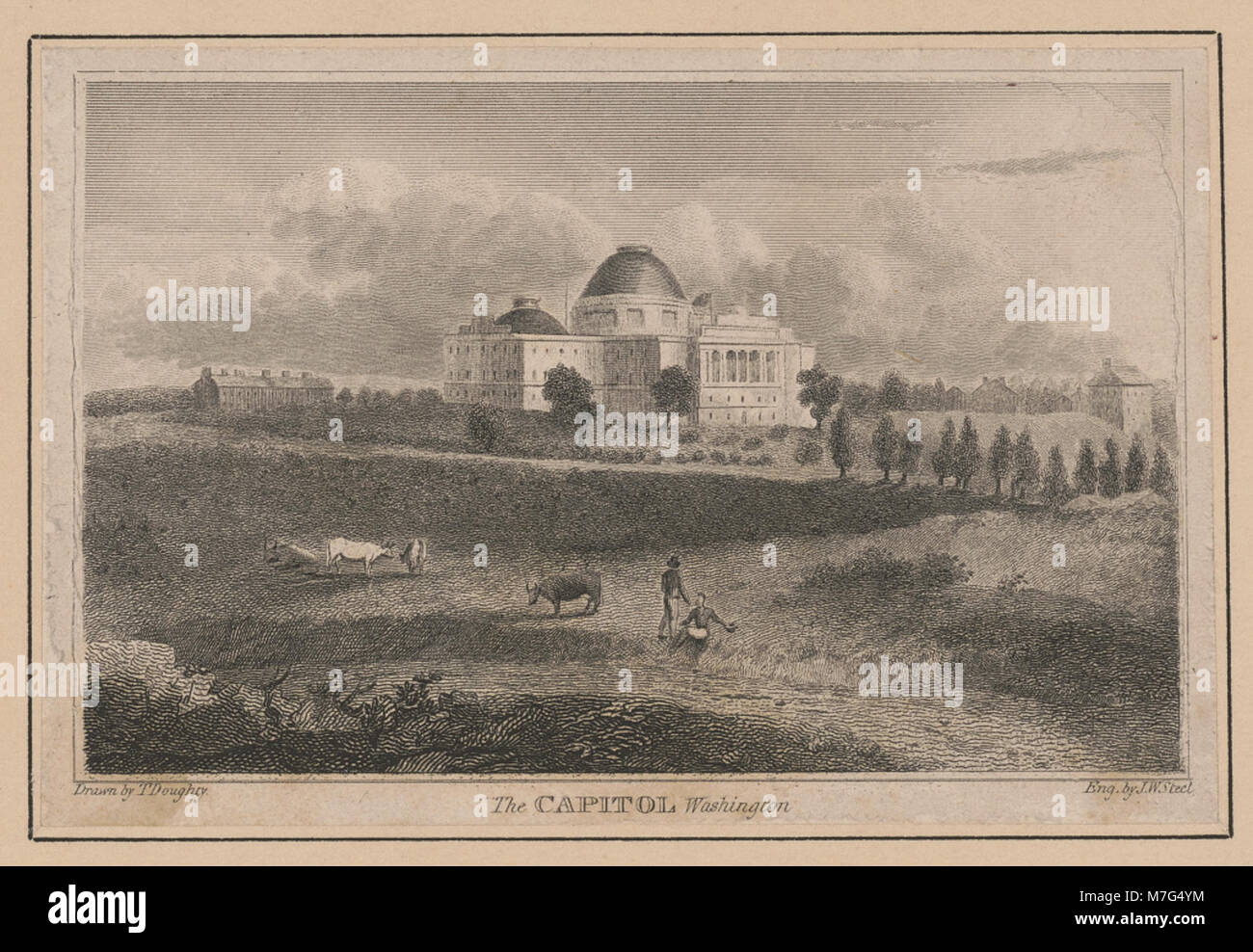 An illustration of the U.S. Capitol building in Washington, D.C ...