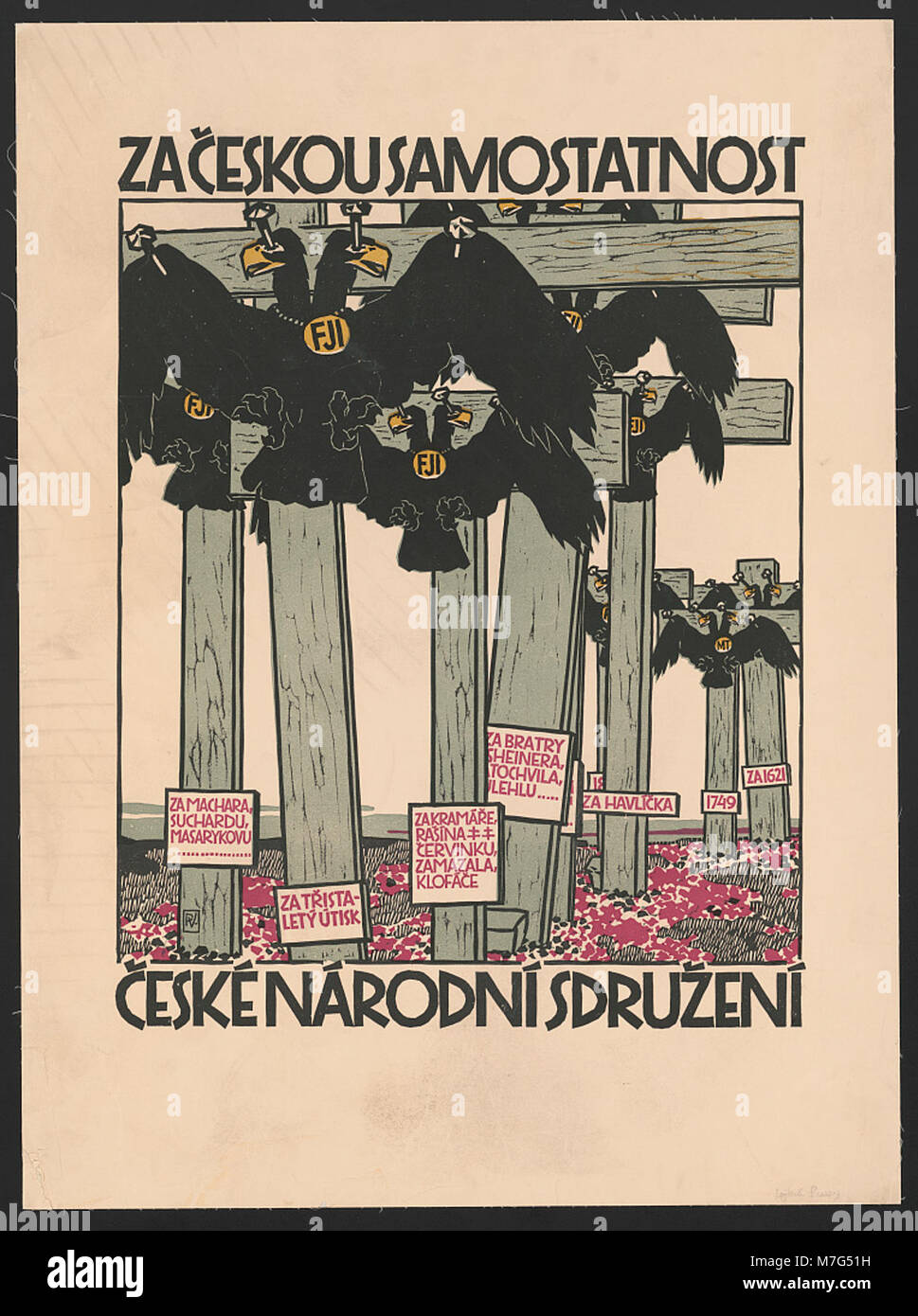 The 'Za ceskou samostatnost' (For Czech Independence) was a patriotic ...