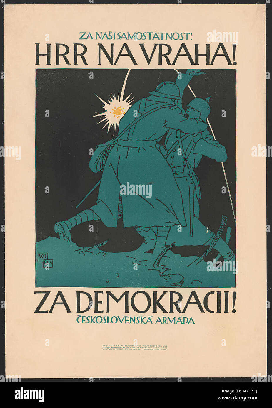 Czech revolution poster hi-res stock photography and images - Alamy