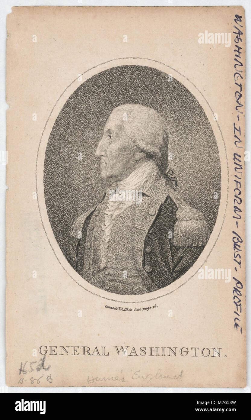 A portrait of General George Washington, the first President of the ...