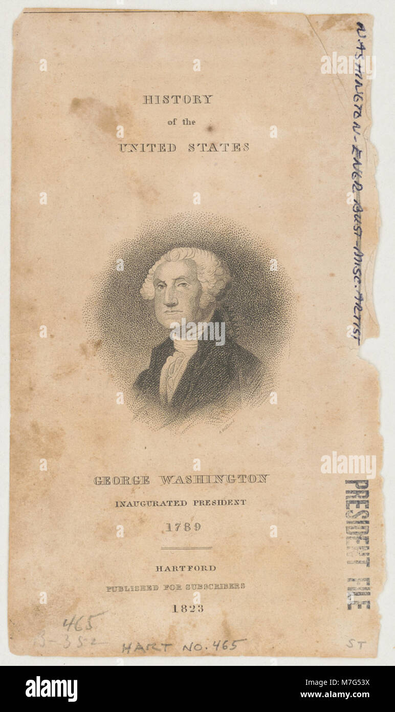 A portrait of George Washington, the first President of the United ...
