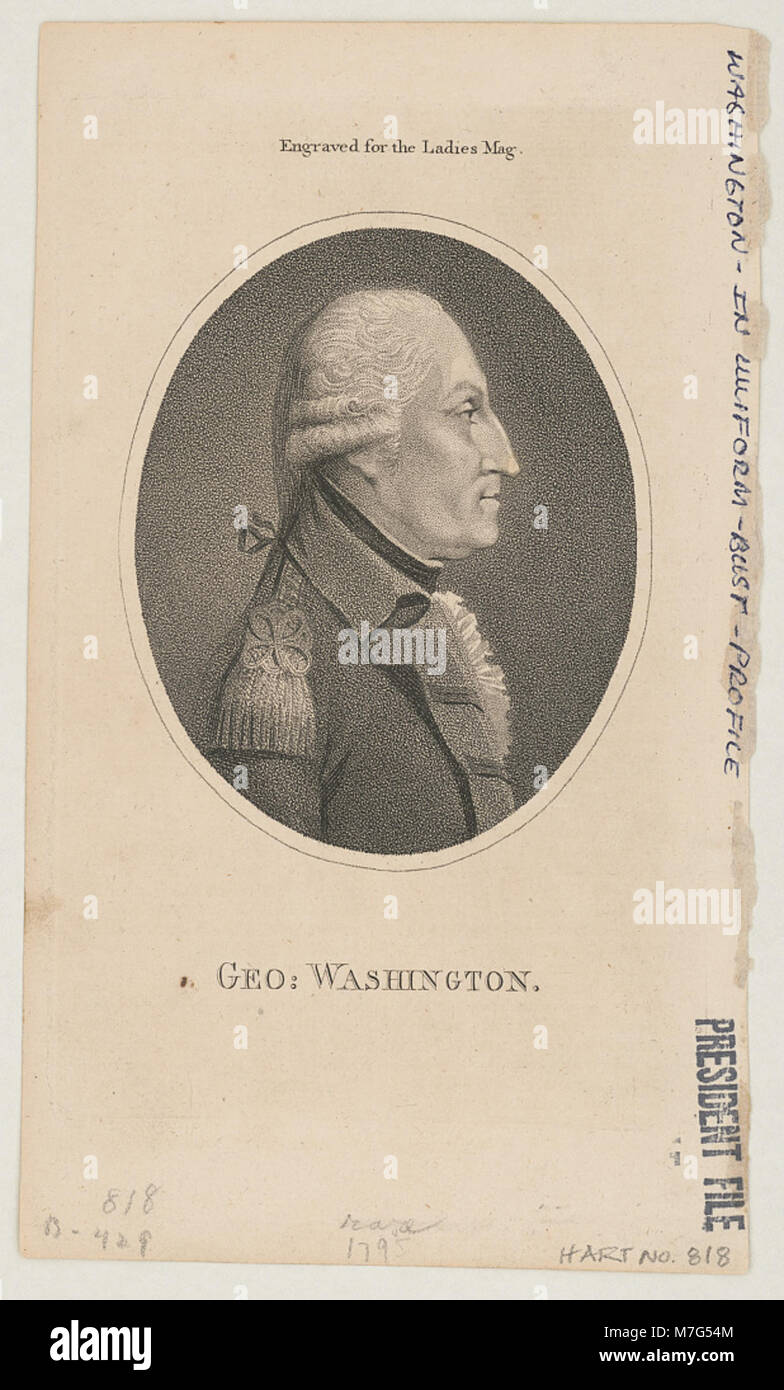 A historical portrait of Geo Washington, showcasing the iconic figure ...