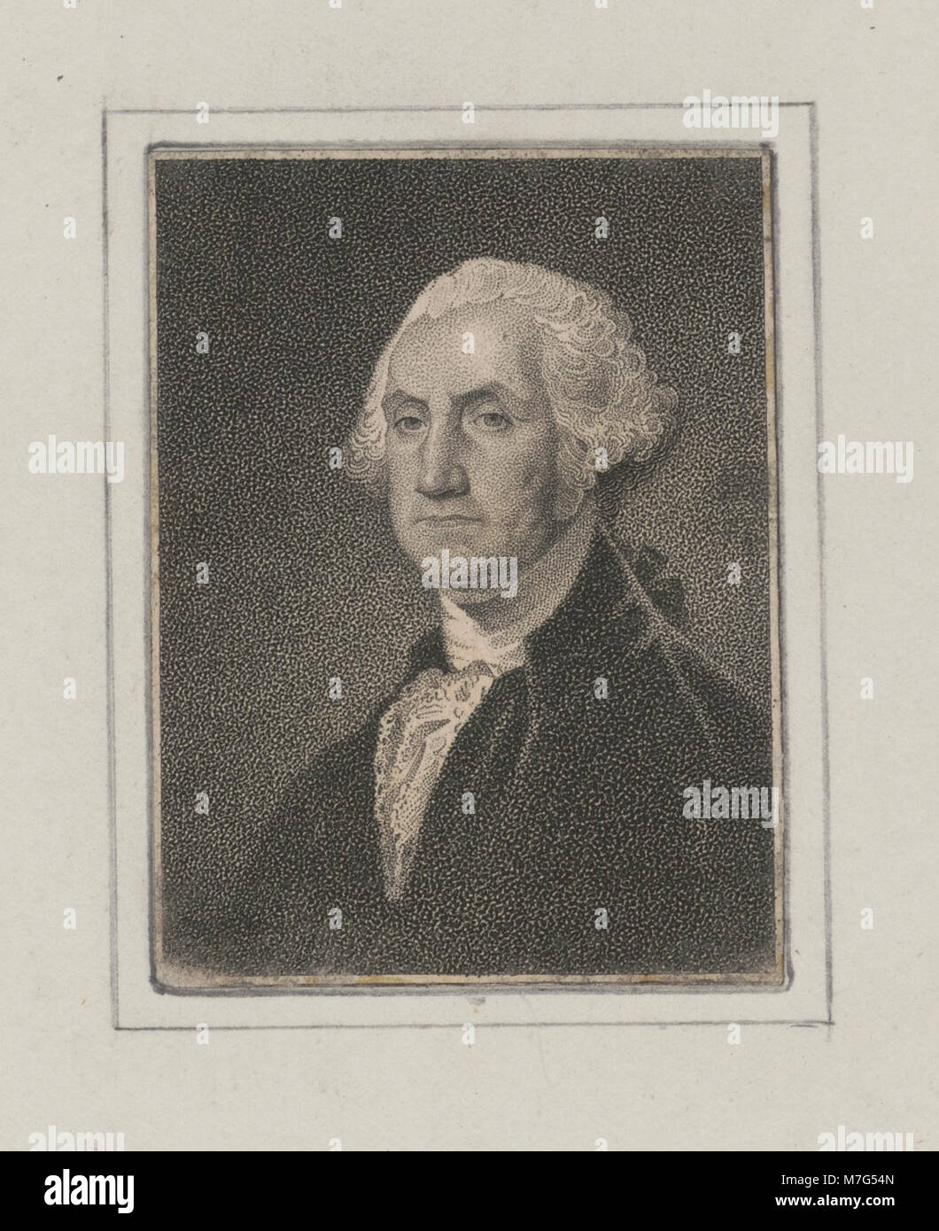 Head-and-shoulders portrait of George Washington, the first President ...