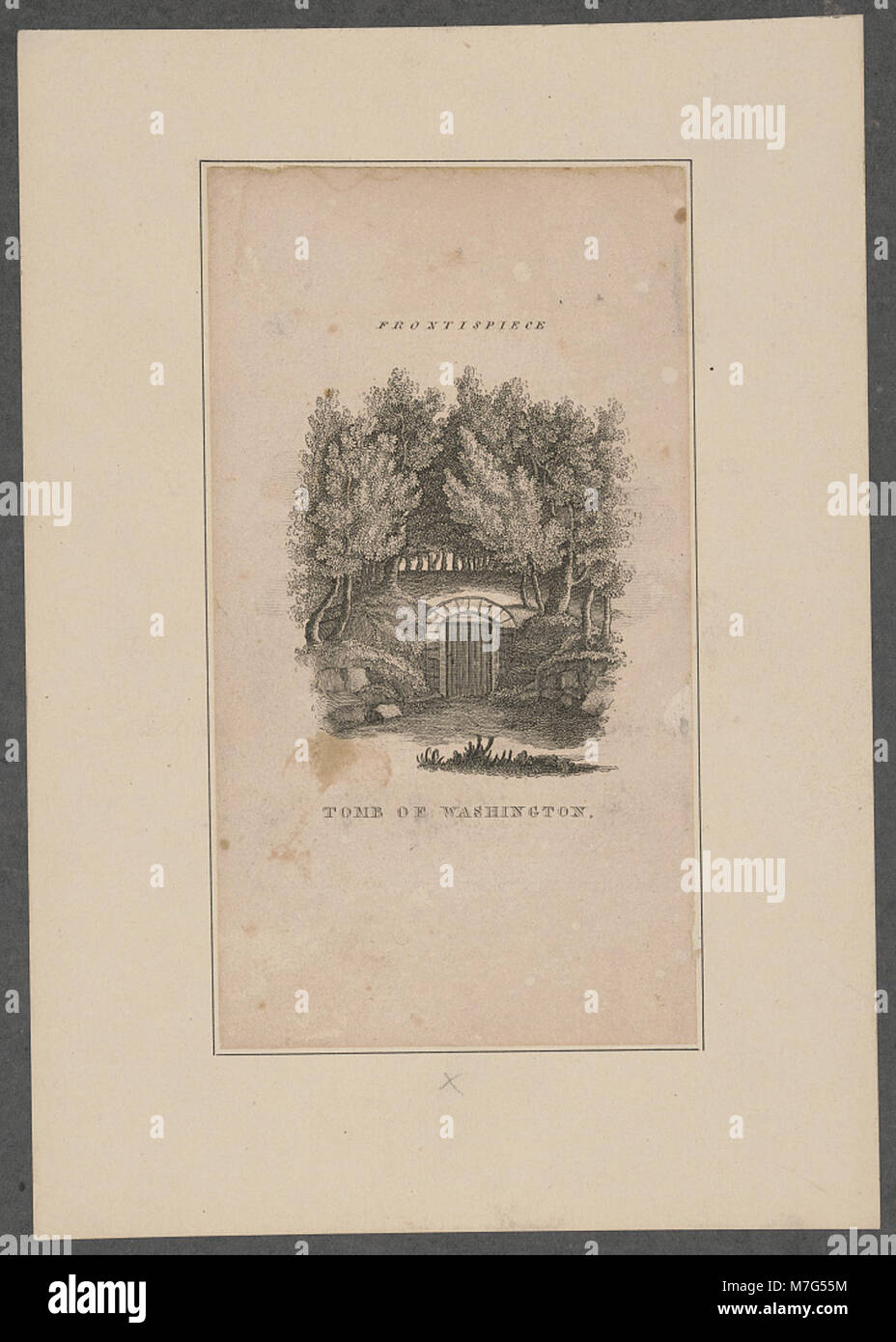 A solemn view of the Tomb of George Washington, located at Mount Vernon ...