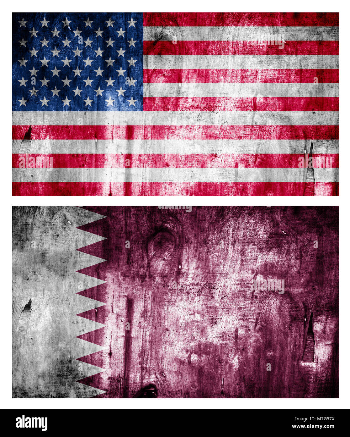 Country flags qatar vs Cut Out Stock Images & Pictures - Alamy