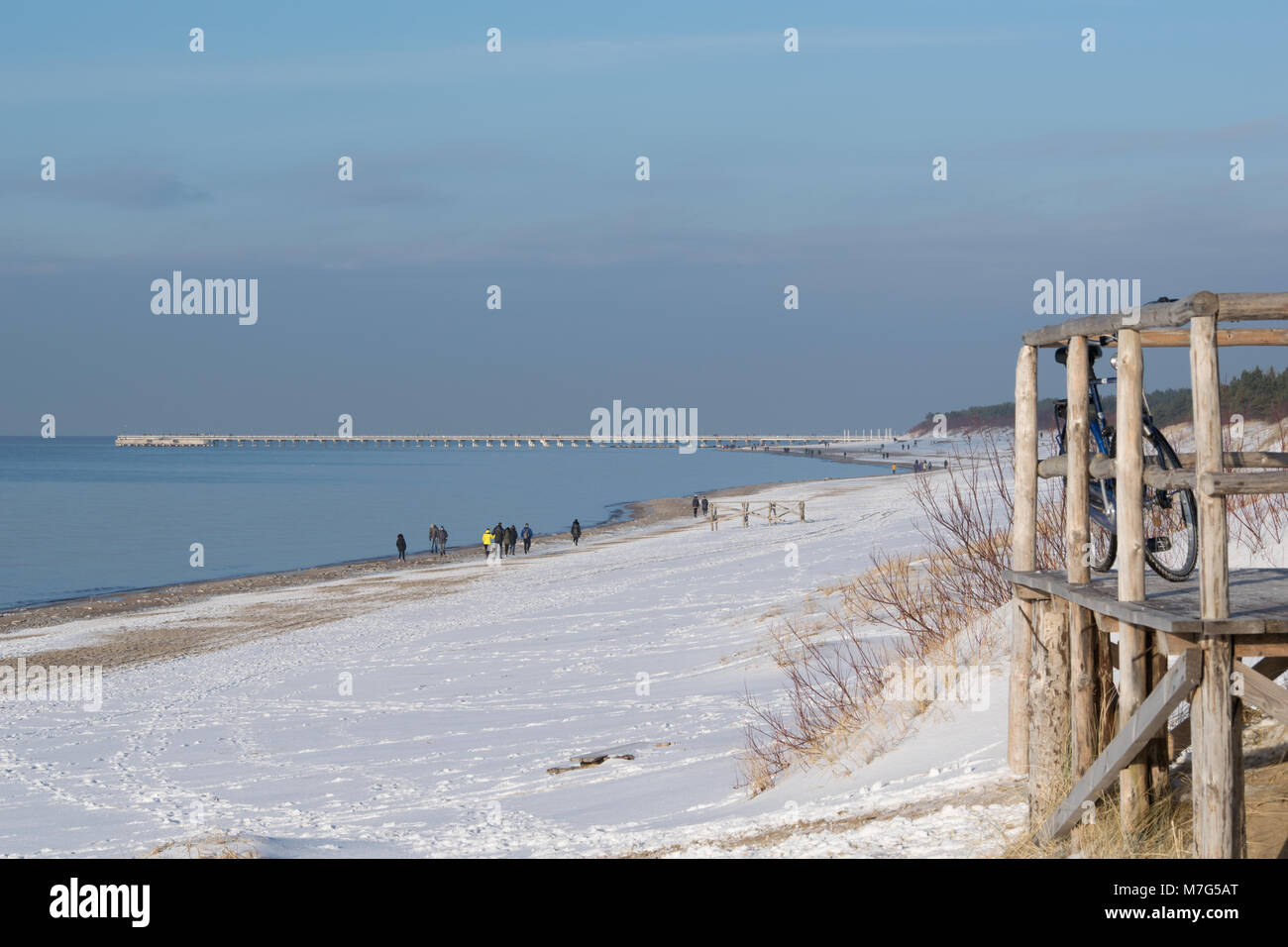 Palanga beach in winter hi-res stock photography and images - Alamy