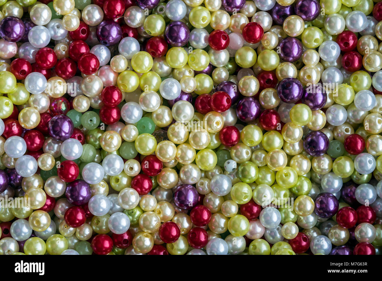 Multicolored beads close-up. Background and texture Stock Photo - Alamy