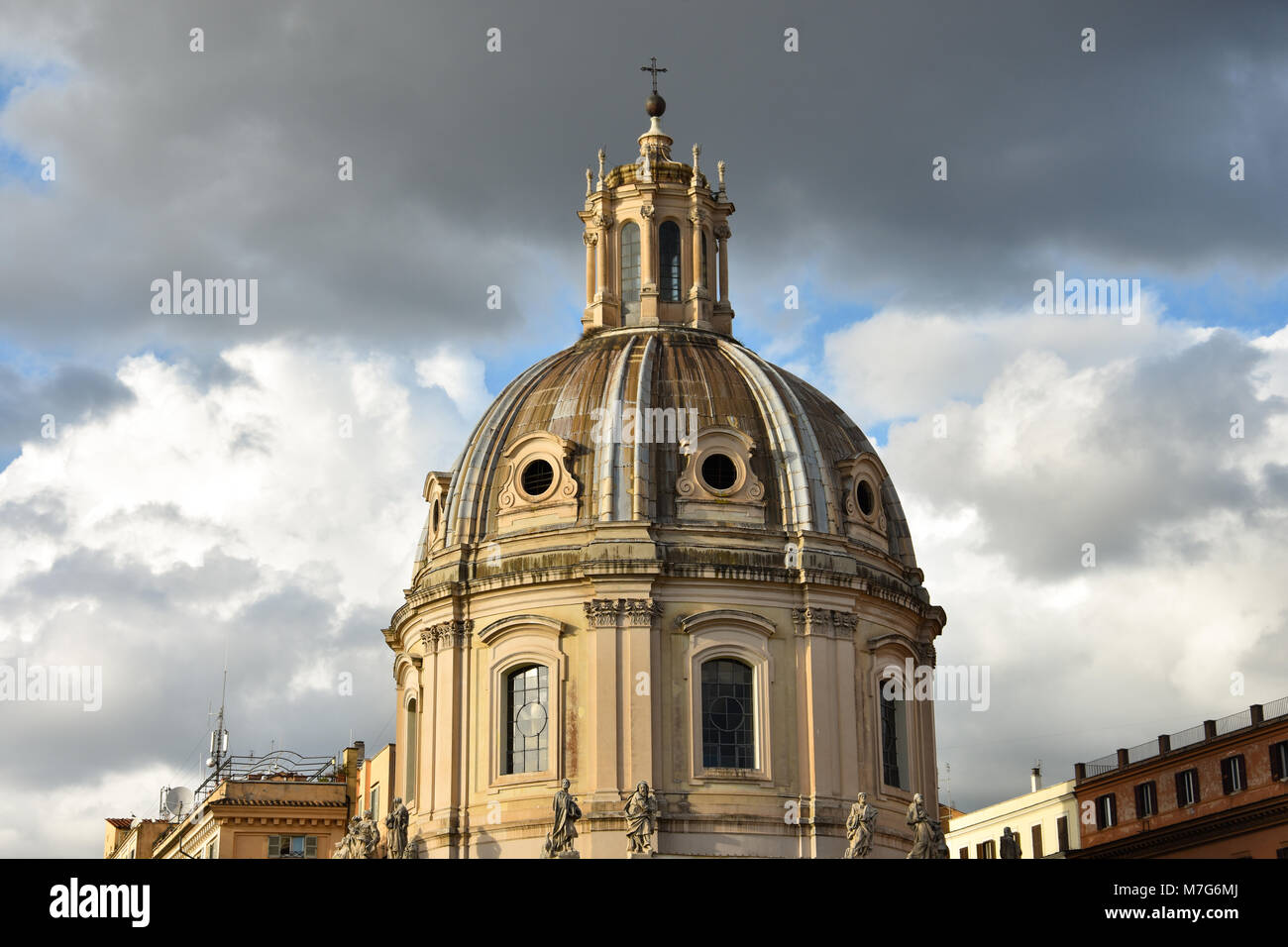 Dome of The Church of the Most Holy Name of Mary at the Trajan Forum ...