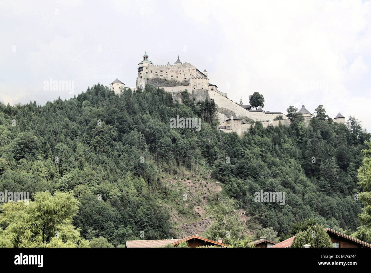View of hohenwerfen castle hi-res stock photography and images - Alamy