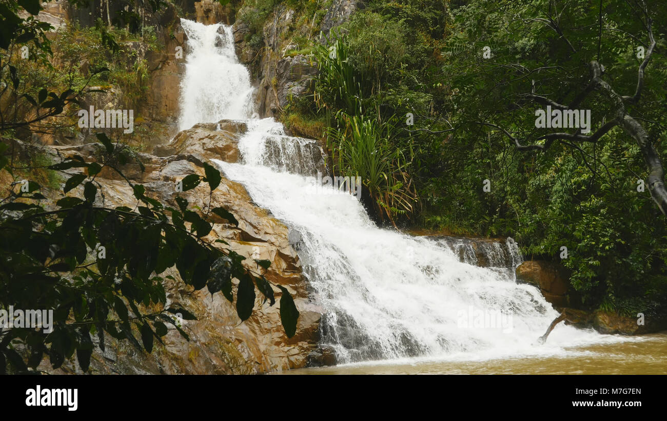 Datanla waterfall in DaLat, Vietnam 2016. Asia Summer Stock Photo - Alamy