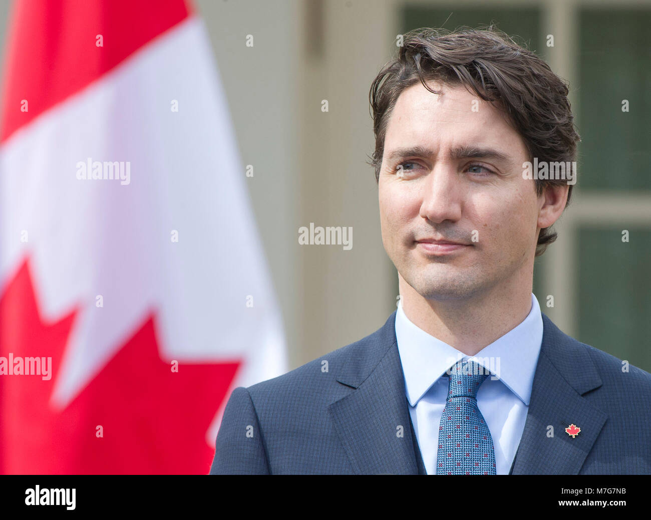 Prime Minister Justin Trudeau of Canada holds a joint press conference ...