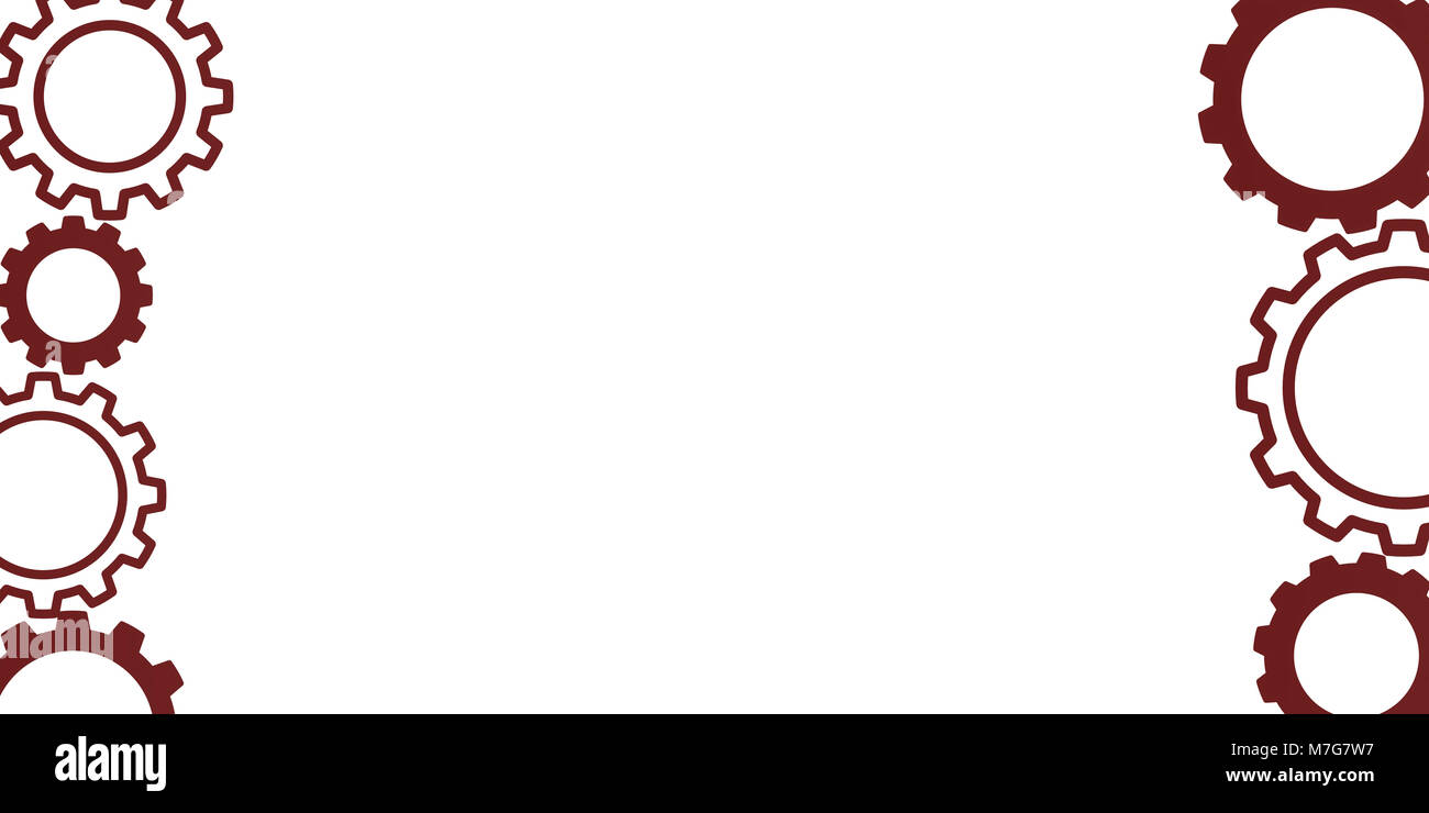 simple cogs and gears illustration backdrop - copy space Stock Photo ...