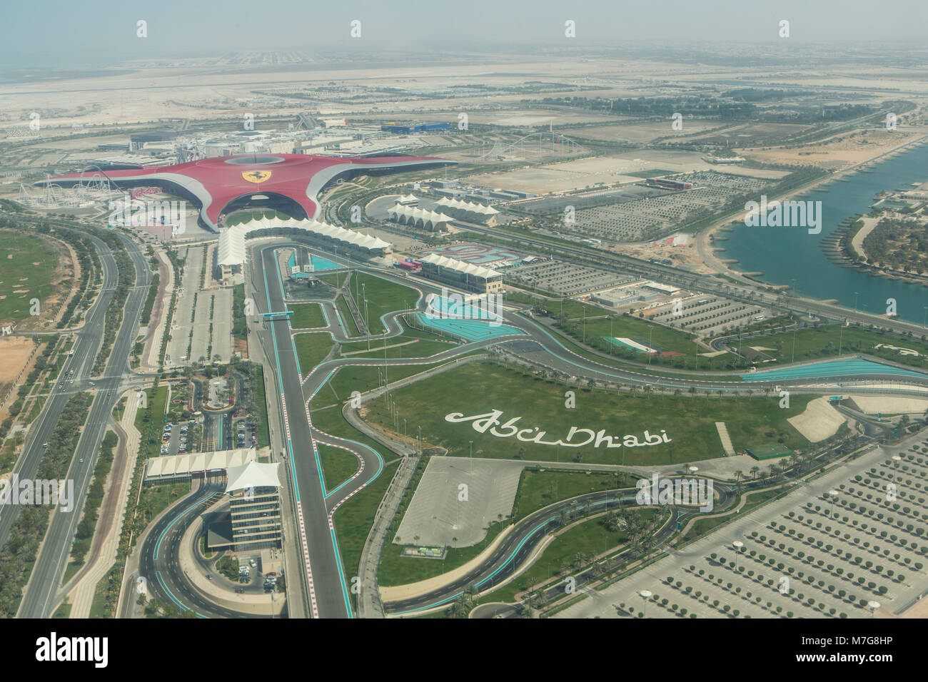 Ferrari world aerial hi-res stock photography and images - Alamy