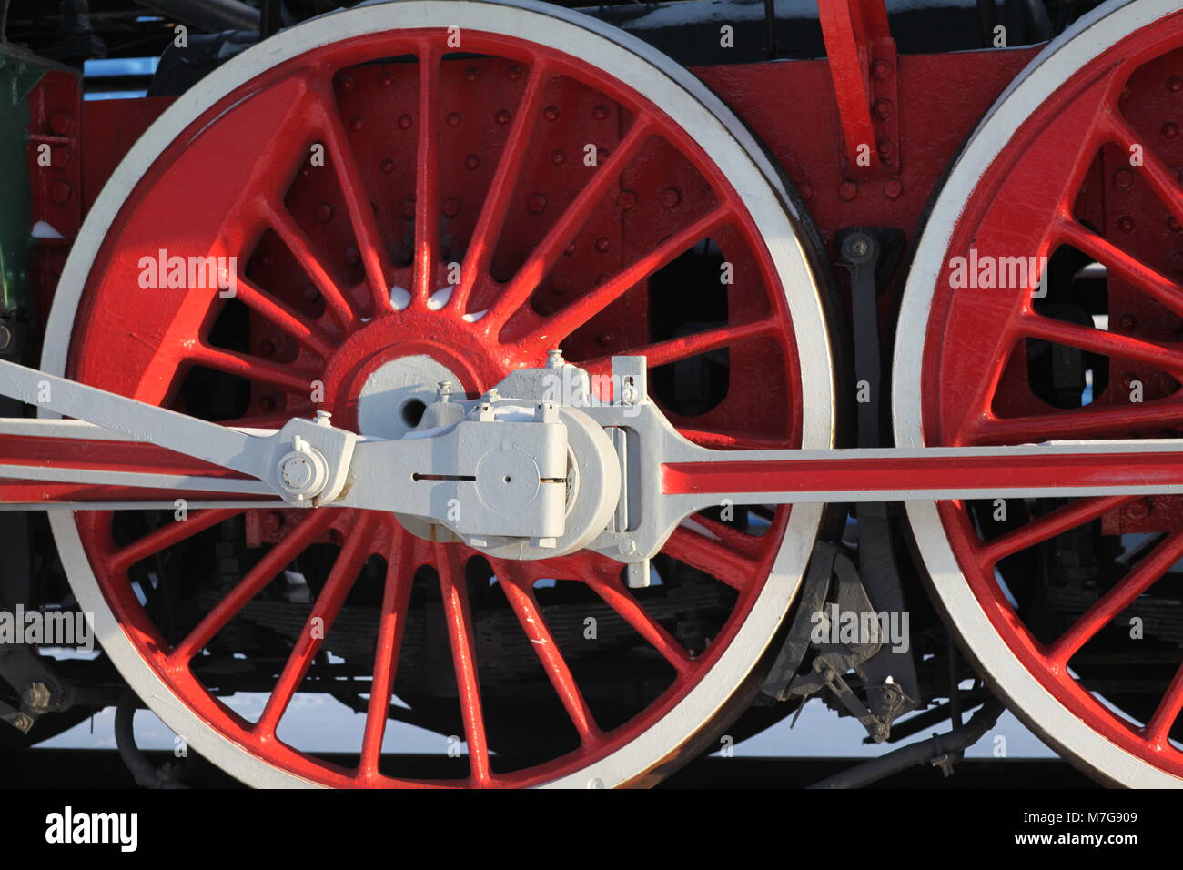 Flywheel steam locomotive close hi-res stock photography and images - Alamy