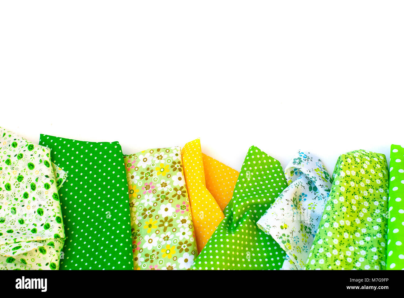 Sewing kit and cloth materials with dressmaking sewing utensils ...