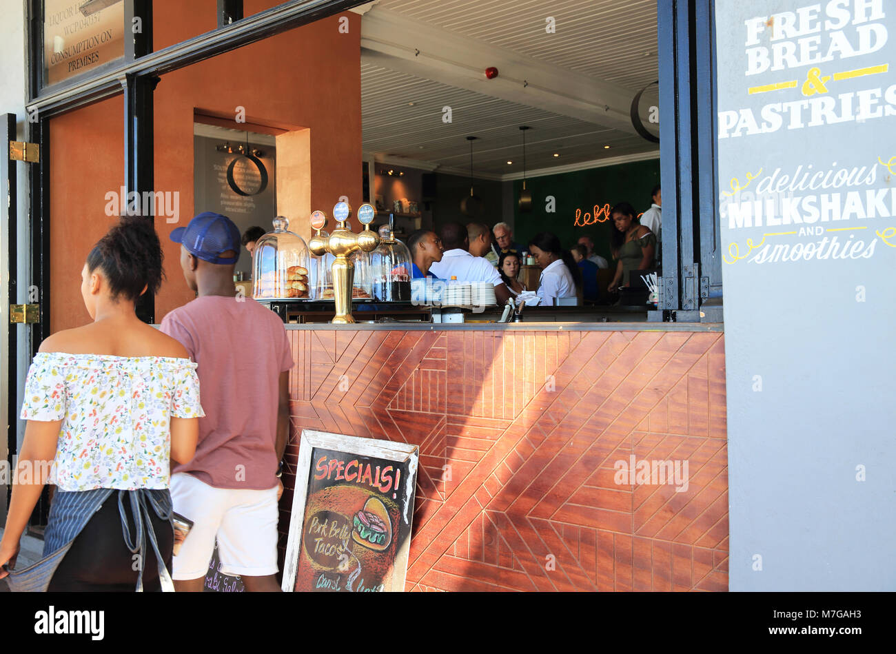The Lekker cafe in lovely Kalk Bay, a fishing village on False Bay, and ...