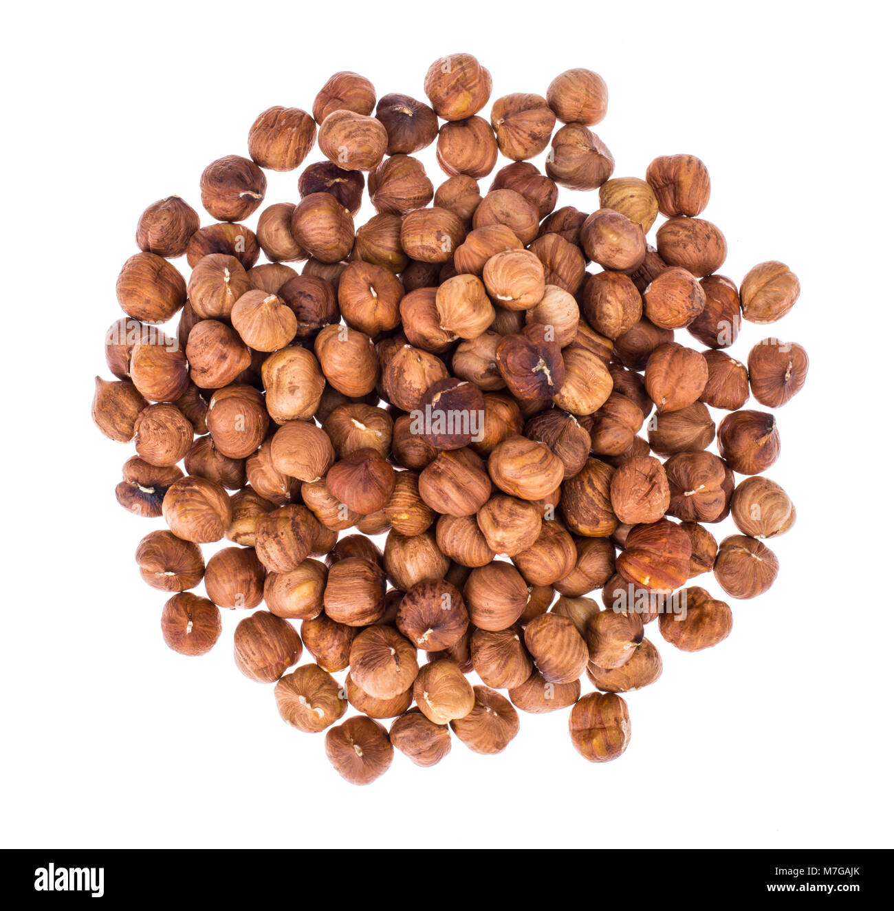 Top view roasted hazelnuts hi-res stock photography and images - Alamy