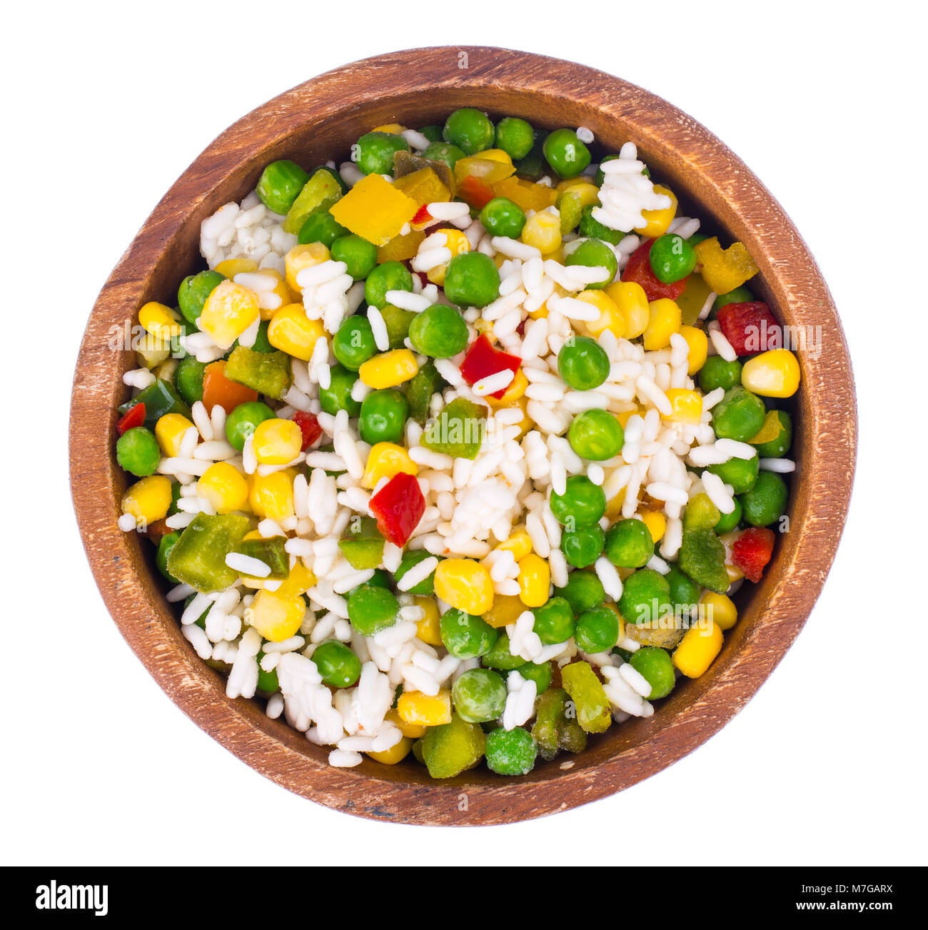 Frozen mix vegetables and rice Stock Photo - Alamy