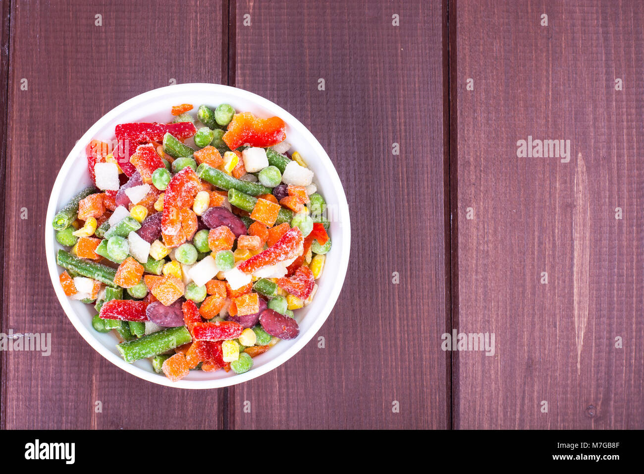 Frozen vegetable Mexican mix with beans and corn Stock Photo - Alamy