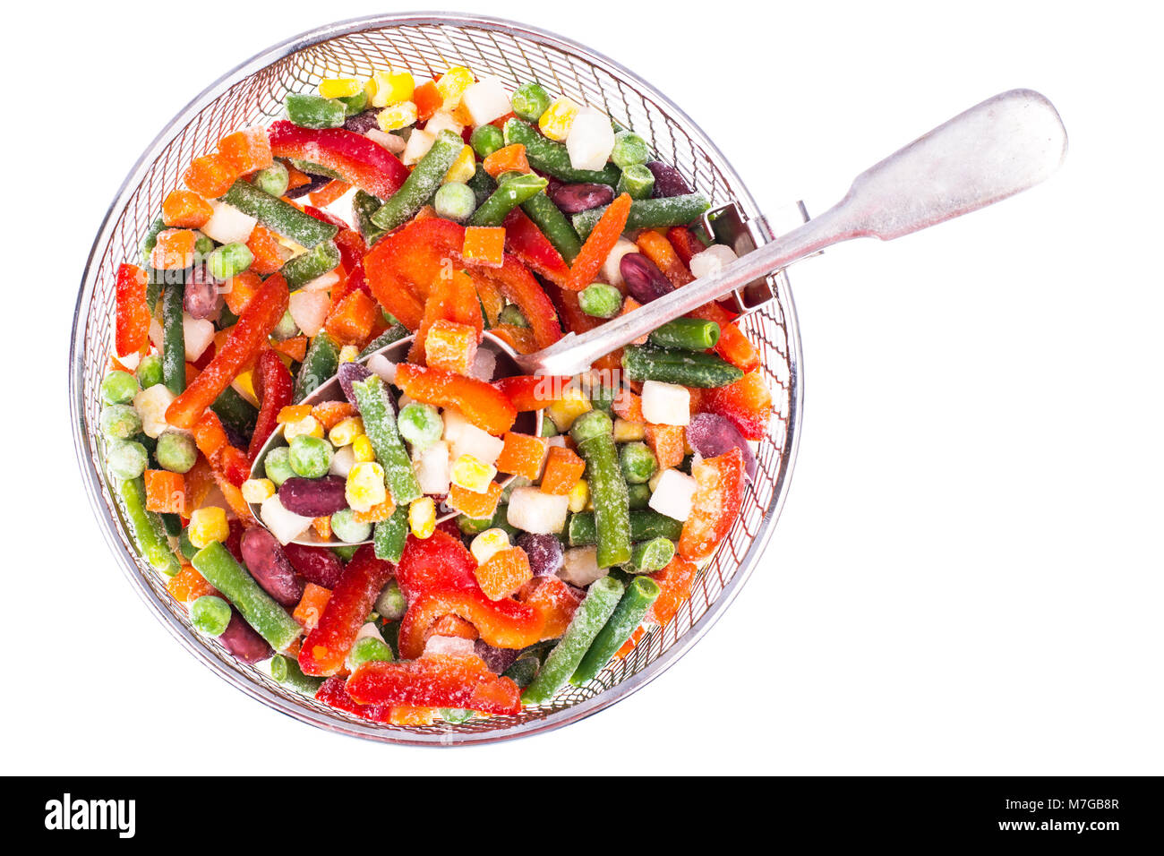 Frozen vegetable Mexican mix with beans and corn Stock Photo - Alamy