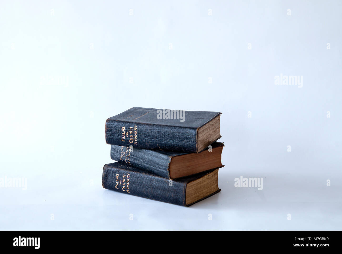 Stacked hymn books hi-res stock photography and images - Alamy