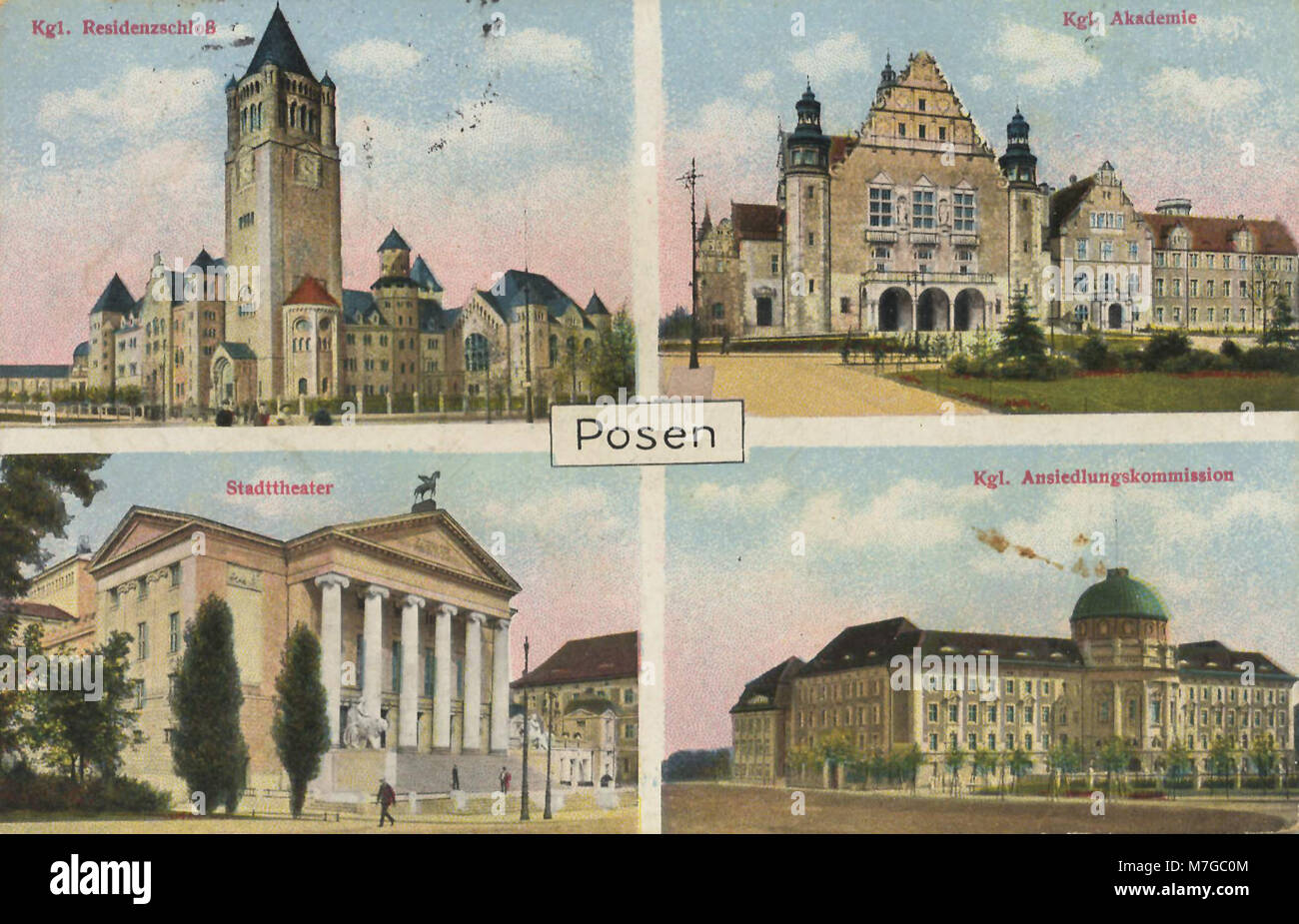 The Royal Residence Palace (Kgl. Residenzschloss) in Posen, now known ...