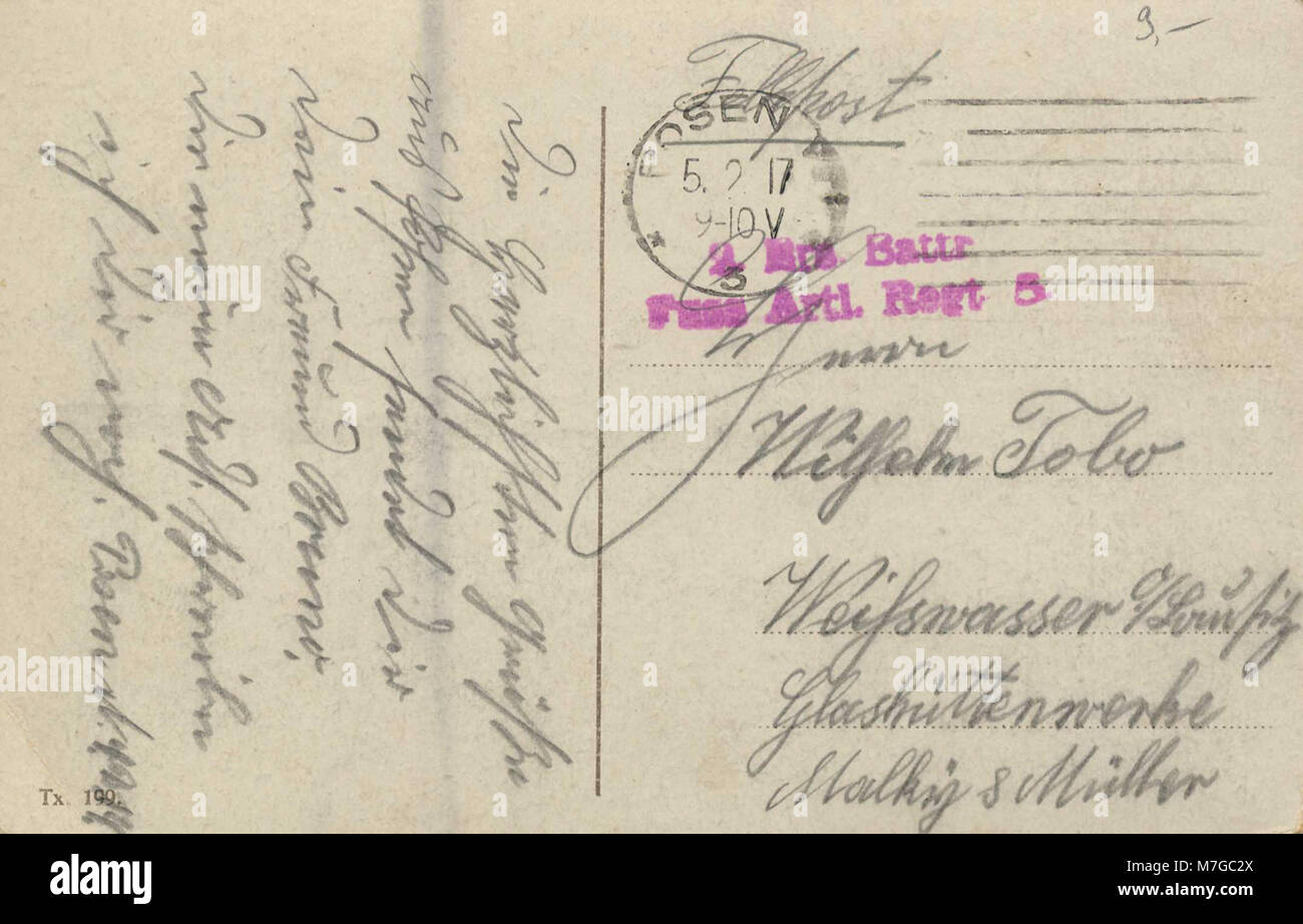 This postcard image shows the Walischeibrücke Bridge over the Warthe ...