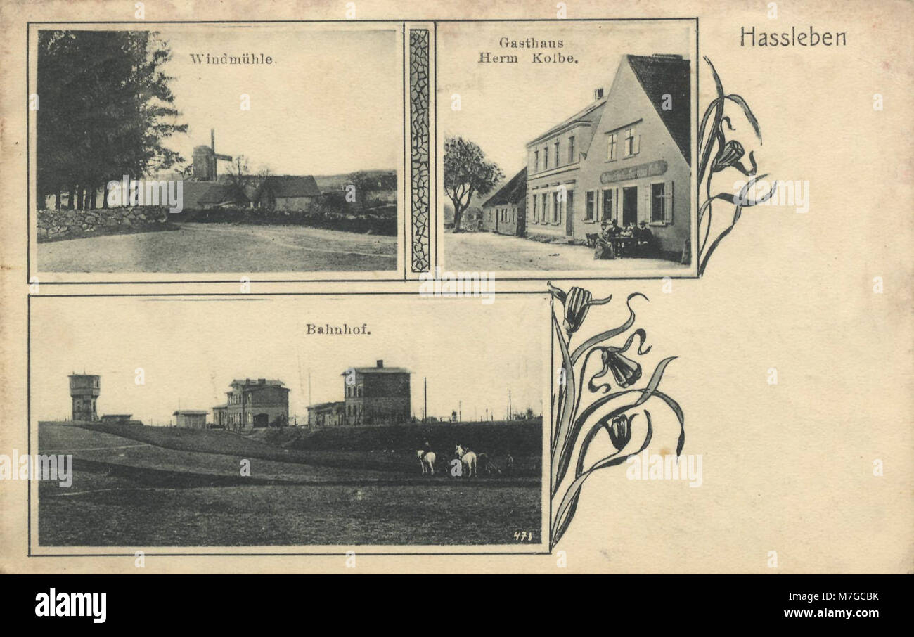 A vintage postcard of Prenzlau, Brandenburg, depicting a windmill, the ...