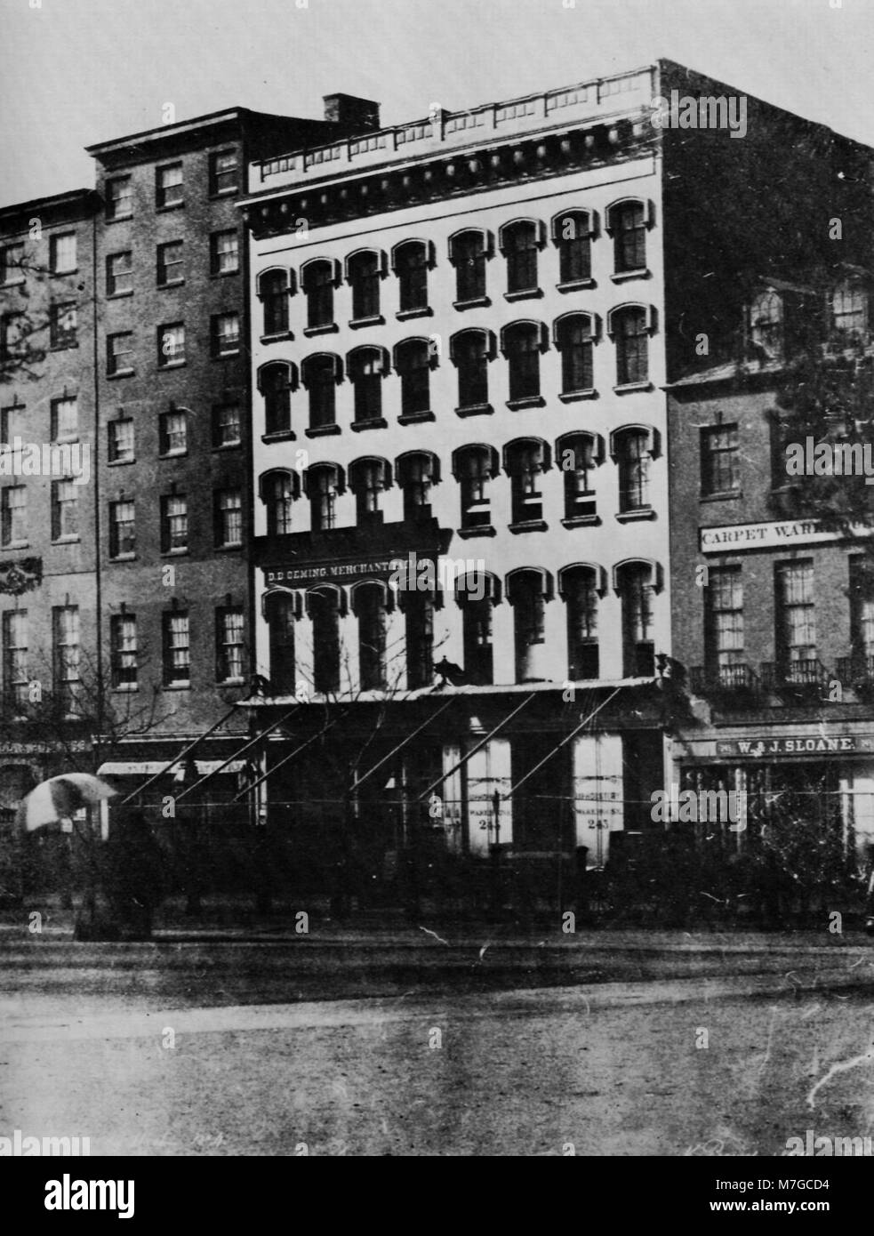 A photograph by Victor Prevost of Bixby's Hotel, showcasing its ...