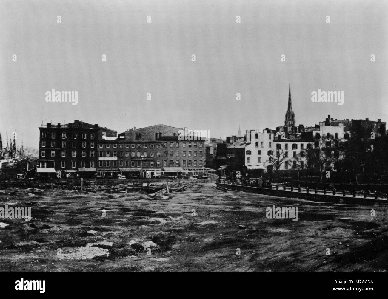 A photograph of 'Der Battery Platz' by Victor Prevost, capturing a ...