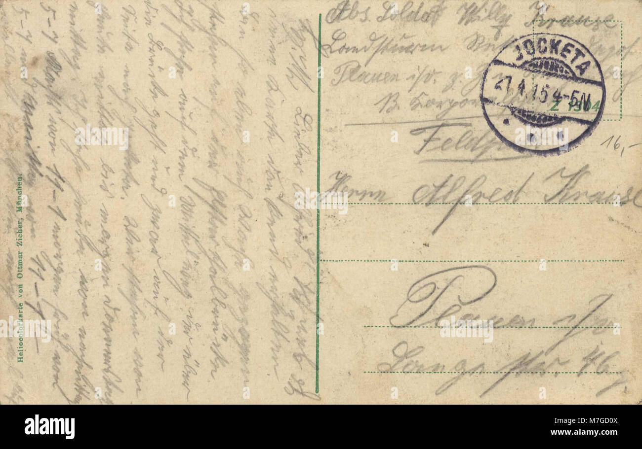 A historical image showing a view of Reichenbach, located in Saxony ...