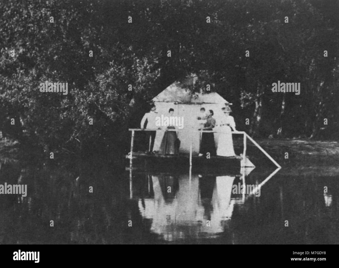 This photograph depicts a traditional summer ritual in Baden, Germany ...