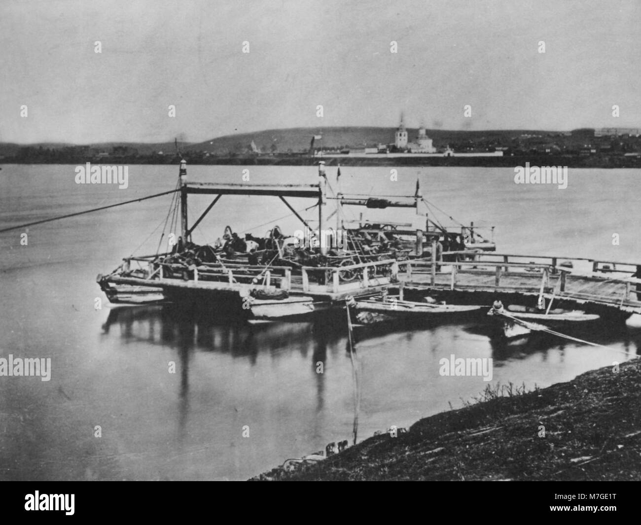 A photograph taken by a Russian photographer showing rivers as the only ...