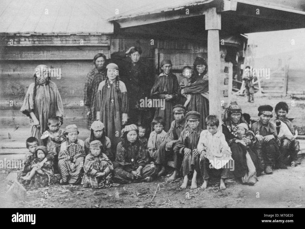 This image is of the Katschin people, a Turkic-speaking ethnic group ...