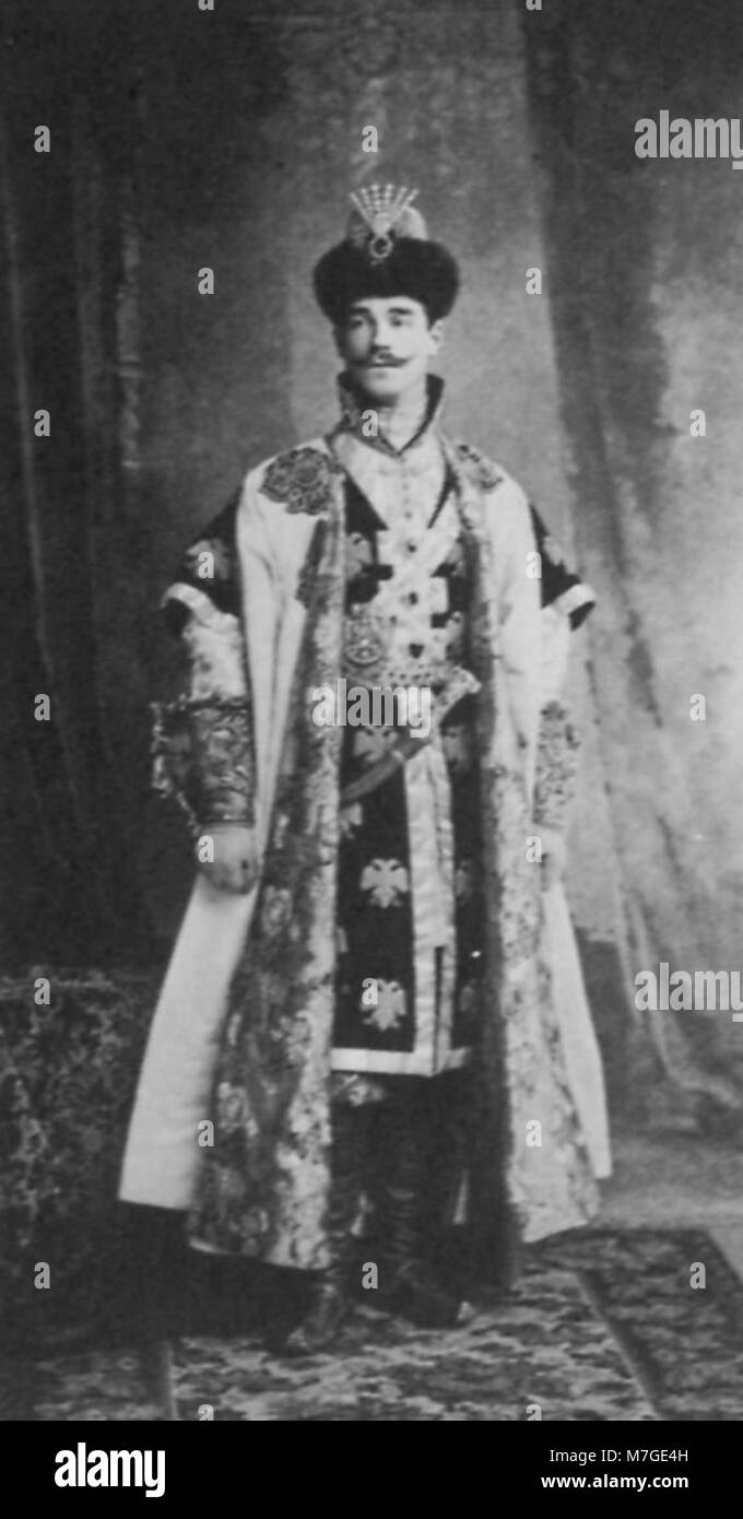A photograph of Grand Duke Michael Alexandrovich of Russia at a costume ...