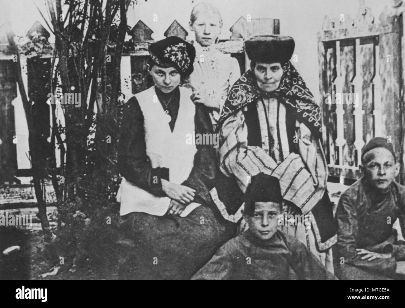 A historical photograph of Russian Tatars from Kazan, showcasing their ...