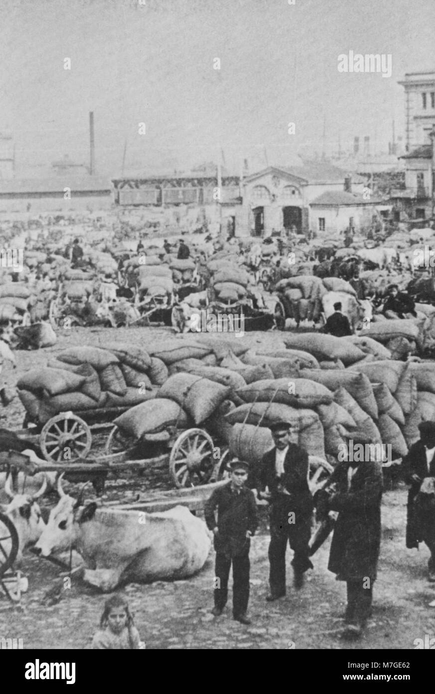 A Russian photograph of Odessa, founded by the Russians in 1794 ...