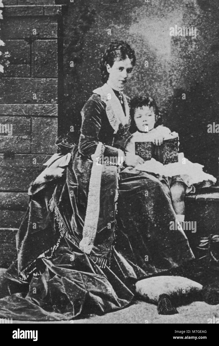 A Russian photograph from around 1873, depicting Empress Maria ...